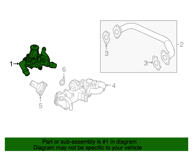 2018-2019 Land Rover Range Rover Velar Egr Valve LR110290 | Land Rover ...