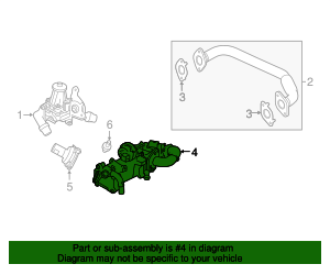 Genuine OEM Egr Cooler Part# LR132636 Fits 2018-2019 Land Rover Range ...