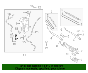 2014-2022 Hyundai Washer Pump Screen 98515-1W000 | OEM Parts Online