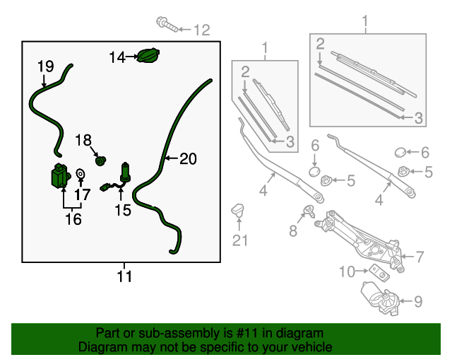 98610-D3100 - Washer Fluid Reservoir 2016-2021 Hyundai Tucson ...