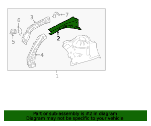 53731-06190 - Upper Rail - 2018-2021 Toyota | OEM Genuine Toyota Parts