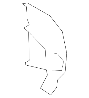 OEM 2018-2024 Toyota Fender Gusset Part # 53786-06010 | Modern Toyota Parts