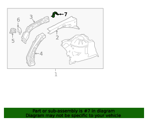 53822-06130 - Fender Mtg Bkt 2018-2023 Toyota Camry | Longo Toyota Parts
