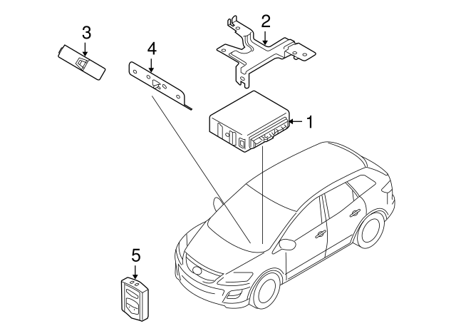 CC43-67-5RYC - Transmitter - 2006-2015 Mazda | Werner Mazda Parts