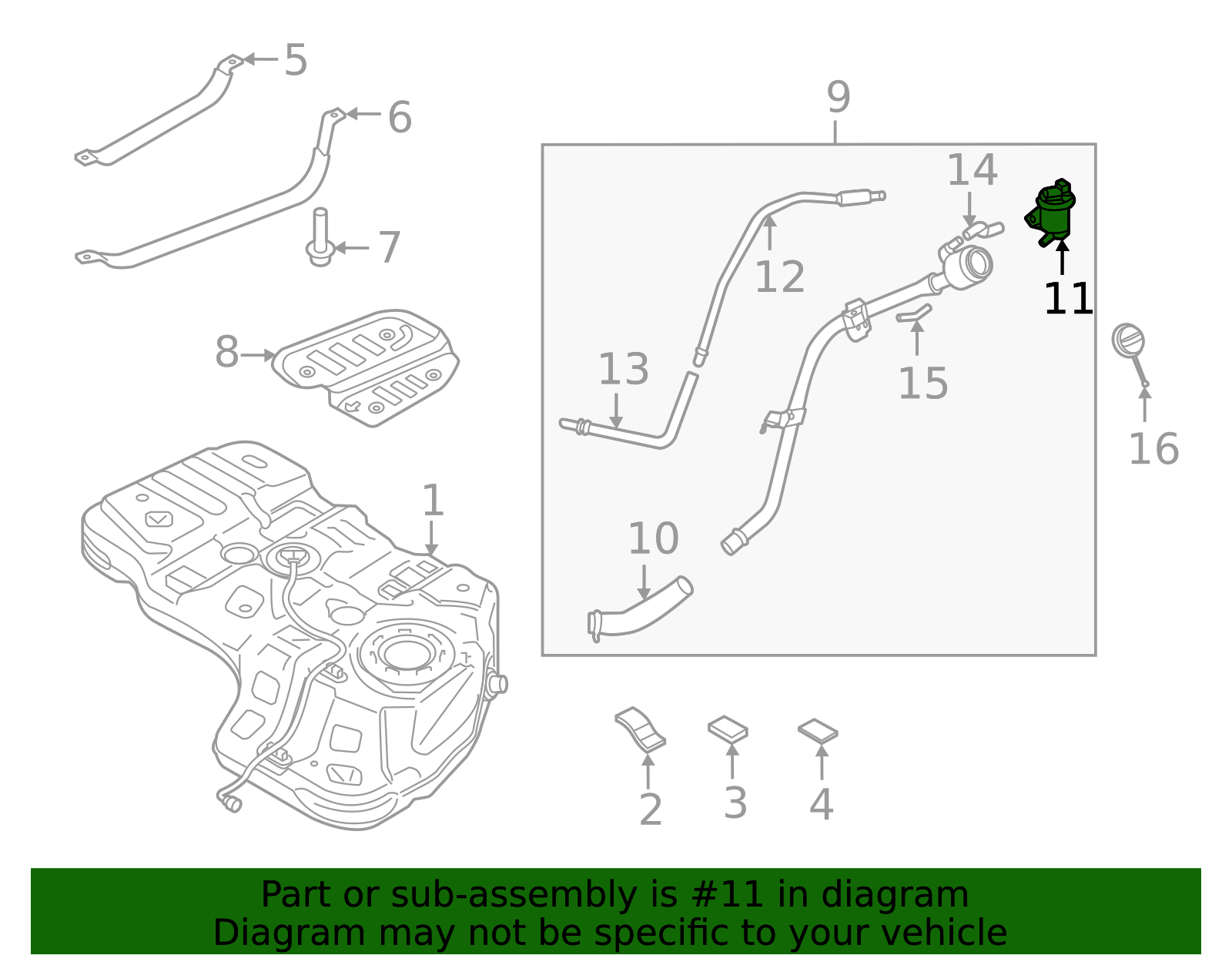 31450-R5500 - Vapor Canister Filter 2021-2025 Kia | Kia.Parts Store