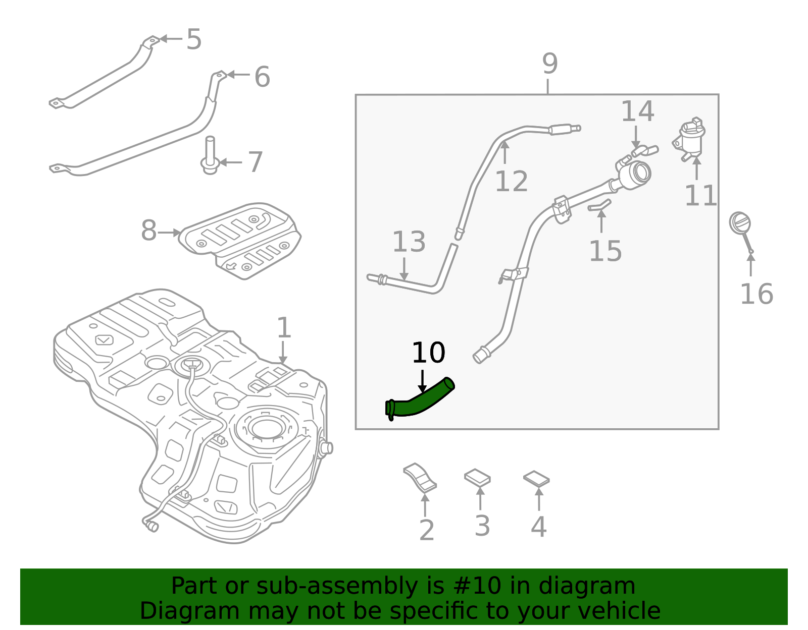 31036-R5500 - Filler Hose 2021-2025 Kia Sorento | Kia.Parts Store