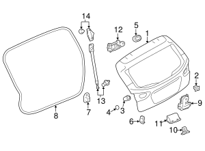 63160FE010 - Handle, Inside - 2004-2023 Subaru | Subaru Parts Guys