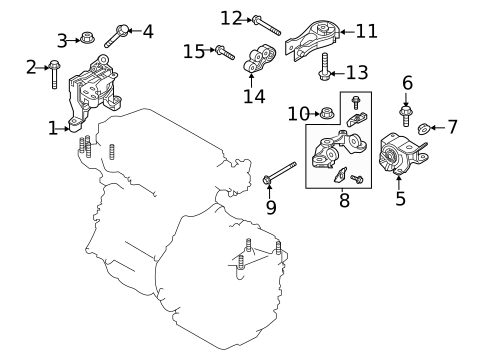 Engine & Trans Mounting for 2018 Mazda CX-5 | RealMazdaParts.com