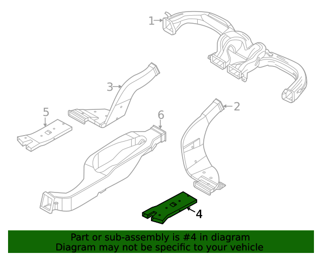 97375-Q5000 - Outlet Duct - 2021-2024 Kia Seltos | Kia Auto Parts