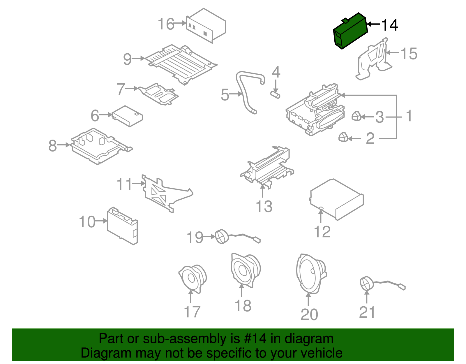 65-12-3-454-363 - Amplifier hifi system 2009 Mini Cooper | AutoNation Parts
