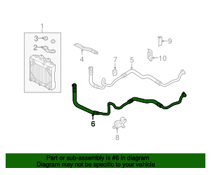 17227589510 - 2010-2019 BMW Oil cooler Outlet Hose (17-22-7-589-510 ...