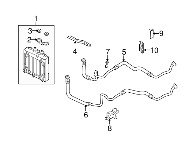 17227589510 - 2010-2019 BMW Oil cooler Outlet Hose (17-22-7-589-510 ...