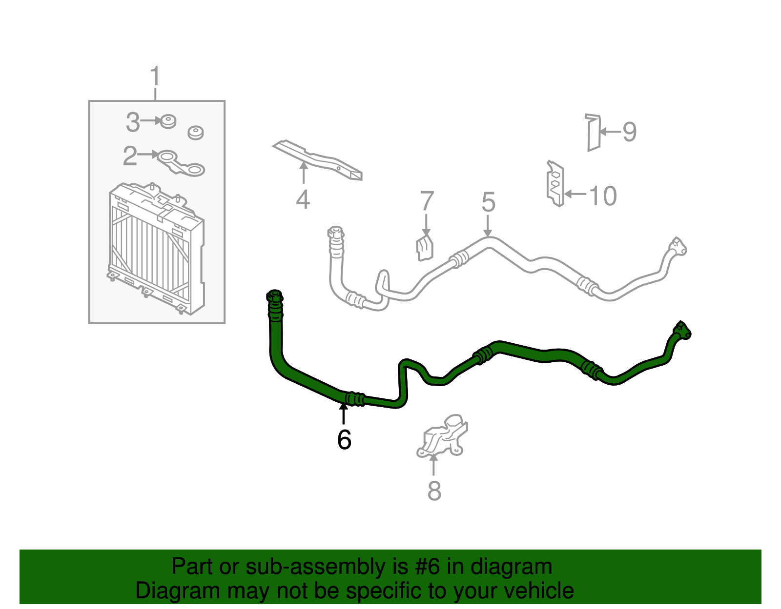 17227589510 - 2010-2019 BMW Oil cooler Outlet Hose (17-22-7-589-510 ...