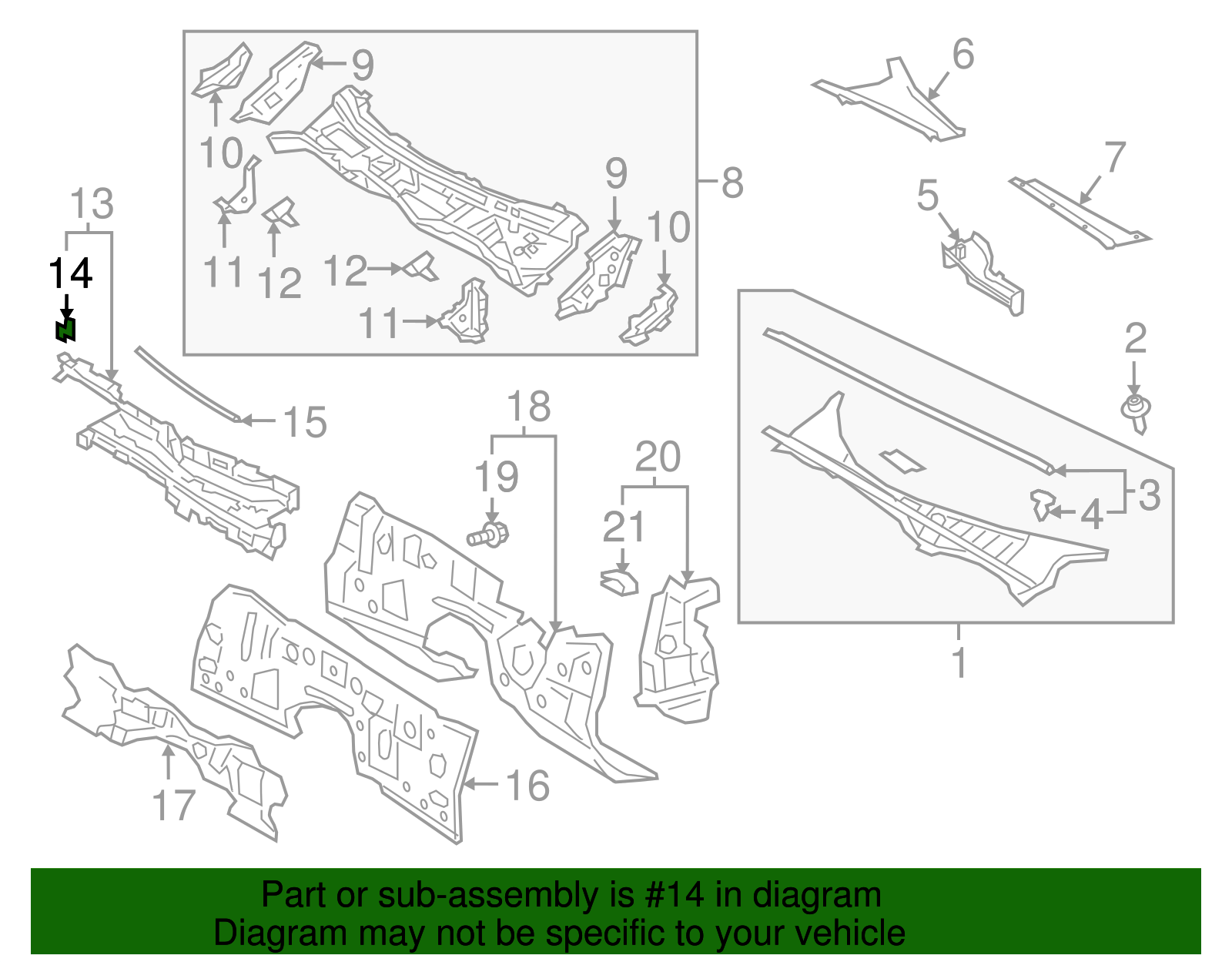 90467-11122 - 2018-2024 Lexus - Dash Shield Retainer | My L Parts
