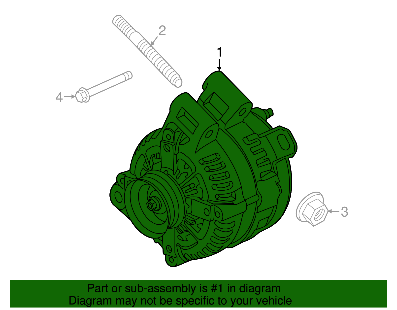2017-2021 GMC Acadia Alternator 84093307 | Shop Matick Buick GMC