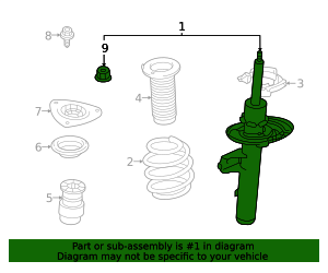 E4303-6RA1D - Suspension Strut 2021-2024 Nissan Rogue | AutoNation Parts