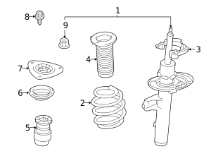 E4303-6RA1D - Suspension Strut 2021-2024 Nissan Rogue | AutoNation Parts