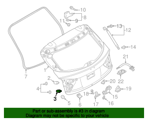 2013-2022 Mazda Lift Gate Bumper KR11-62-877 | RealMazdaParts.com