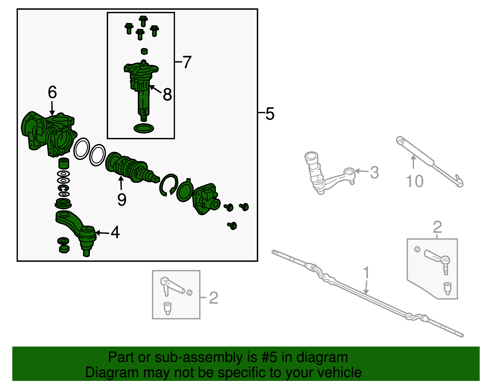 2002-2013 GM Steering Gear Assembly 19434141 | OEM Parts Online