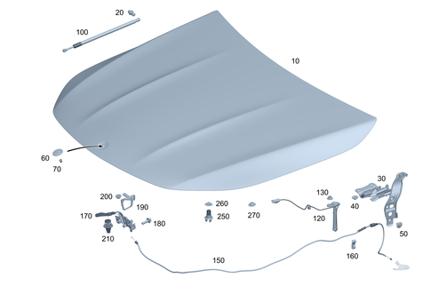 Engine Hood for 2024 Mercedes-Benz EQB 300 | Mercedes-Benz USA Parts