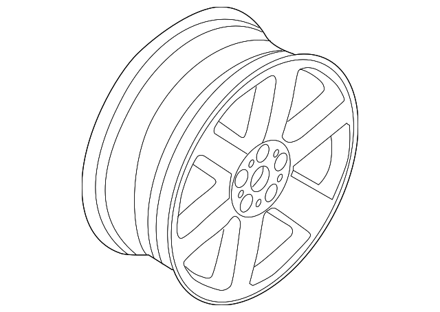 Genuine OEM Wheel, Alloy Part# RRC502640MNH Fits 2006-2008 Land Rover ...
