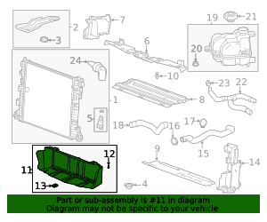 GM 84295682 Front Lower Radiator Air Baffle | Genuine GM & AC Delco OEM ...