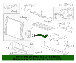 2020-2021 Cadillac Lower Hose 84557788 | GMPartsDirect.com