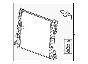 2020-2024 Cadillac Engine Radiator 84511252 GM | GMPartsDirect.com