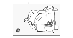 2020-2021 Cadillac Radiator Surge Tank 23378398 | GMPartsDirect.com