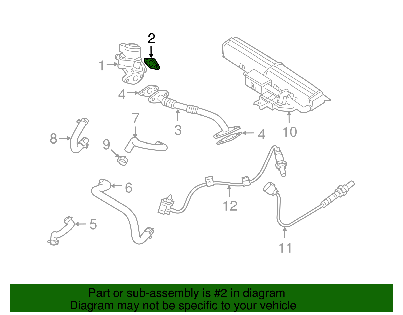 2000-2010 Jaguar Valve Gasket AJ88560 | Haper Jaguar Parts