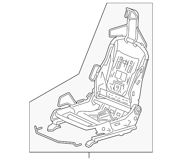 81126-TGH-A01 - Frame, R Front Seat - 2017-2020 Honda Civic | Honda Car ...