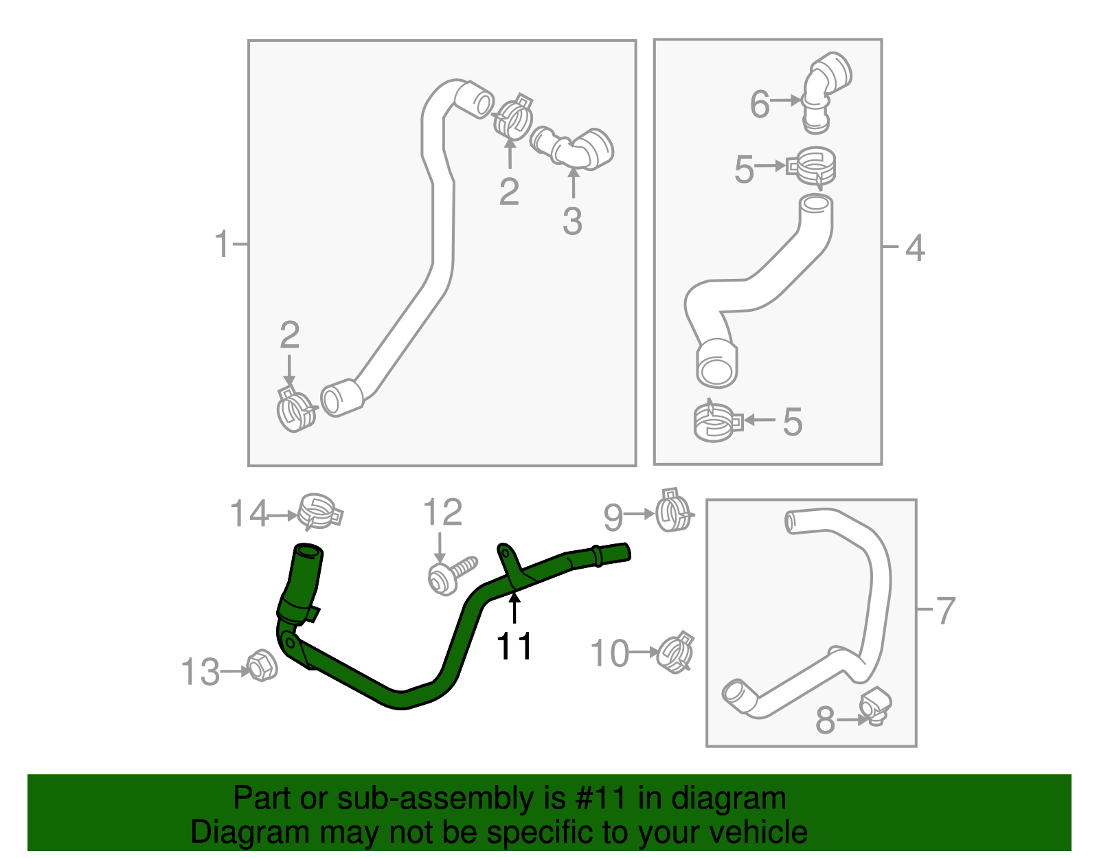 5C0-121-064-B - High-Quality Hose & Tube Assembly for 2012-2014 ...