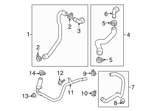 5C0-121-064-B - Hose & Tube Assembly 2012-2014 Volkswagen Passat ...
