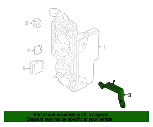 212-545-01-40 - Fuse & Relay Box Bracket 2014-2016 Mercedes-Benz ...
