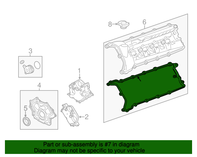 2013-2023 Jaguar Gasket AJ813020 | JaguarParts.com