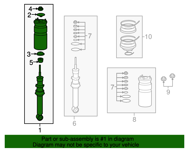 2010-2016 Land Rover LR4 Shock Assembly LR032646 | Land Rover Virginia ...