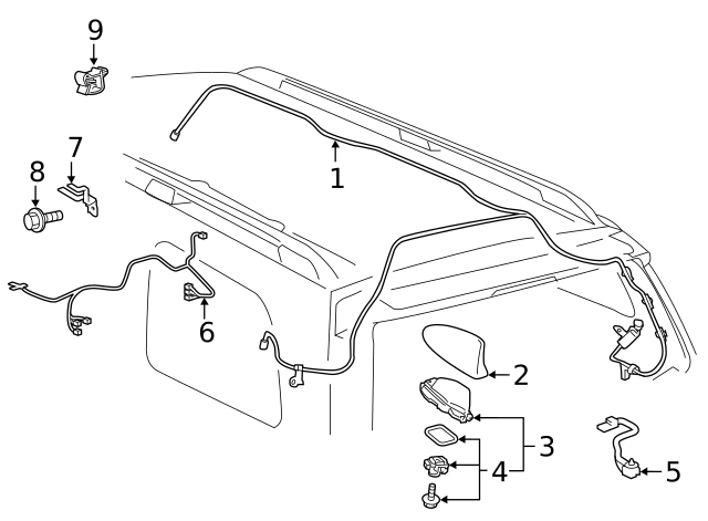 2020-2022 Toyota Sequoia Harness Retainer Clip 82711-08080 | Toyota ...