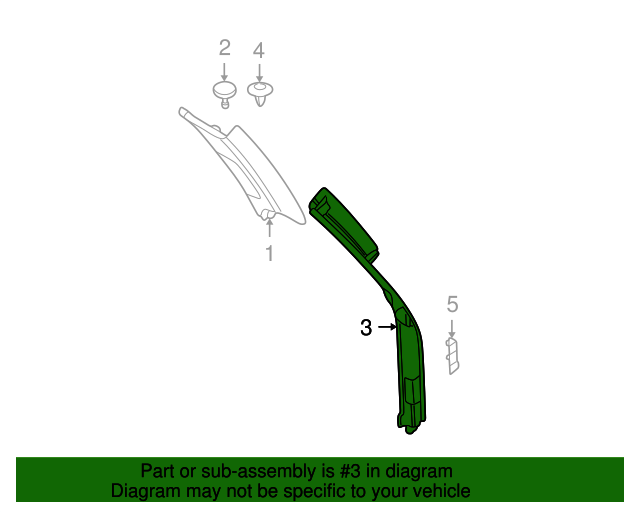 51438250224 - 2000-2006 BMW X5 Rear Pillar Trim (51-43-8-250-224) | BMW ...