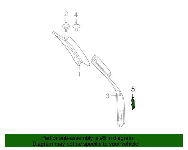 Genuine BMW 51-43-8-257-865 | Rear Pillar Trim Cover | FREE Shipping on ...