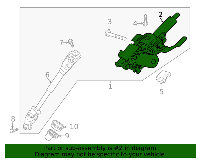 Control Unit & Motor Assembly-Eps 48811-5EE0B | Melloy Nissan Parts