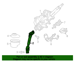 2011-2020 GM Intermediate Steering Shaft 84140087 GM | GMPartsDirect.com