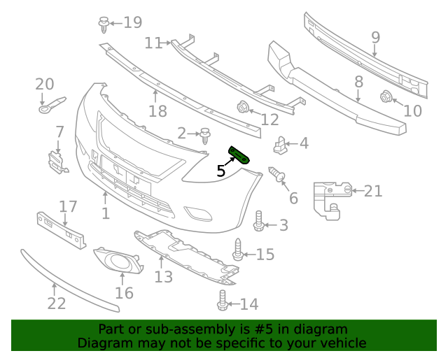 2012-2019 Nissan Versa OEM NEW 2012-2019 Nissan Versa Driver Side Front ...