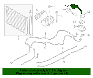 64-53-9-253-583 - Pressure Hose 2012-2016 BMW | AutoNationParts.com