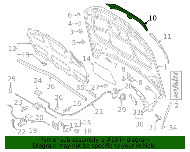 8W6-823-124 - Bumper Protection Pad 2018-2024 Audi | Audi OEM Parts