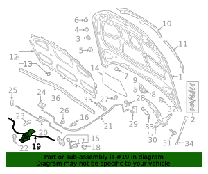 8W6-823-529 - Release Cable 2018-2024 Audi | Audi OEM Parts