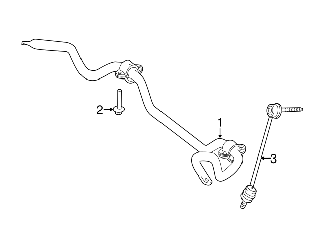 222-323-12-65 - Stabilizer Bar 2014-2021 Mercedes-Benz | Mercedes-Benz ...