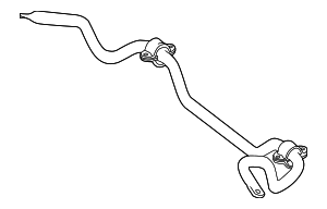 222-323-12-65 - Stabilizer Bar 2014-2021 Mercedes-Benz | Mercedes-Benz ...
