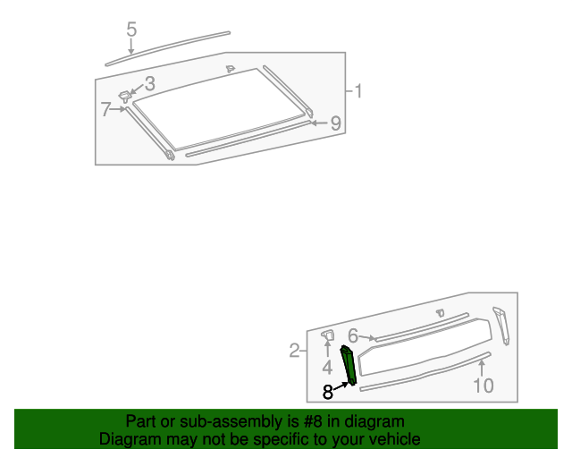 2010-2015 Toyota Side Molding 75574-47010 | OEM Parts Online