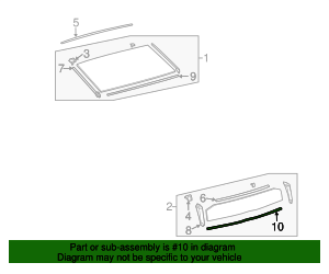 2010-2015 Toyota Lower Molding 75575-47020 | OEM Parts Online