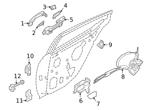 82430-9HE0A - Door Check 2019-2024 Nissan Altima | Nissan Parts ...